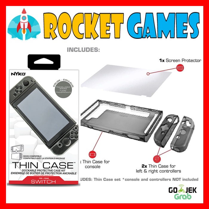 Jual NYKO Nintendo Switch Thin Case - SMOKE GREY | Shopee Indonesia