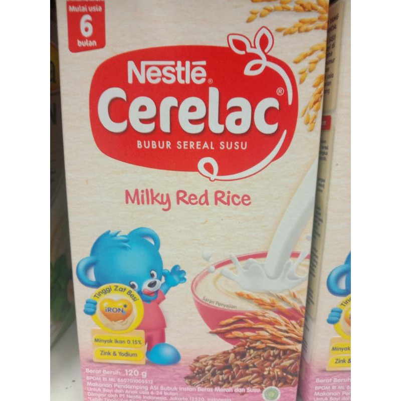 Jual Nestle Cerelac Milky Red Rice 120 gr | Shopee Indonesia