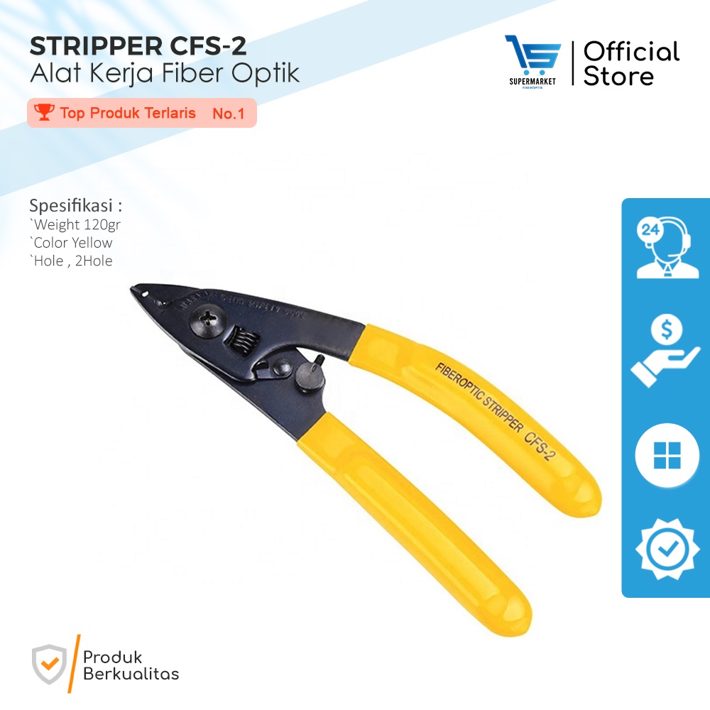 Jual Stripper Fiber Optik Dropcore Fiber Optic Stripper Tang Stripper CFS 2 | Shopee Indonesia