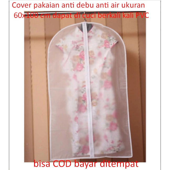 Jual Cover pakaian anti debu anti air ukuran 60x100 cm dapat di cuci ...