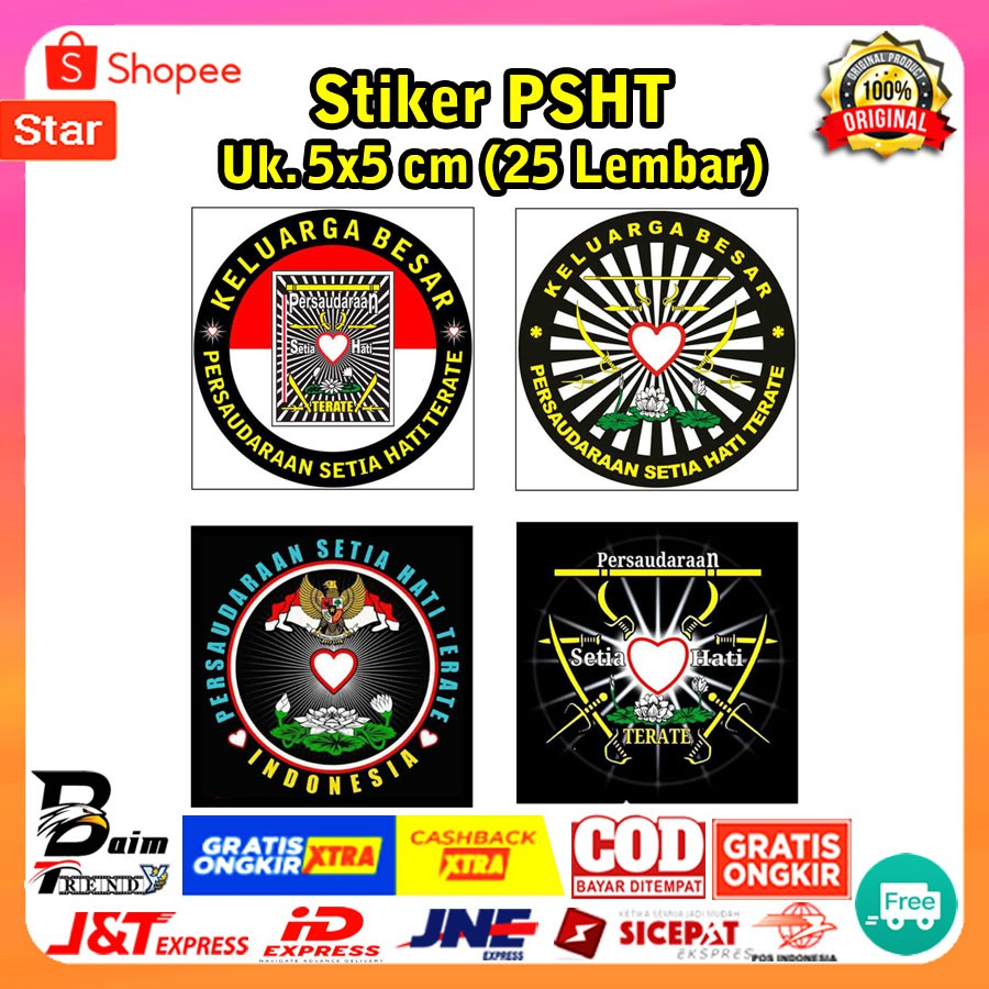 Jual Stiker PSHT Keluarga Besar Persaudaraan Setia Hati Terate ...