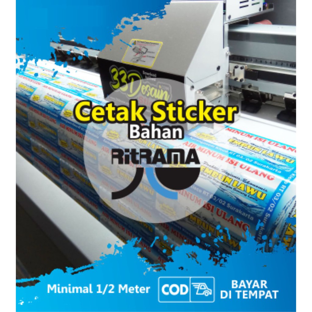 Jual Bikin Stiker - Buat Sticker Digital Print Custom - Sticker Vinyl ...