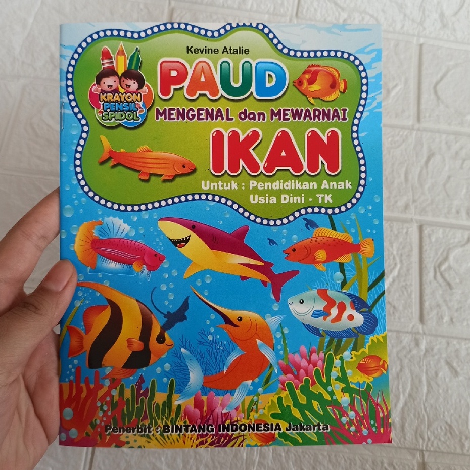 Jual Buku Paud Seri Mengenal Dan Mewarnai Hewan Transport Mobil Dino ...