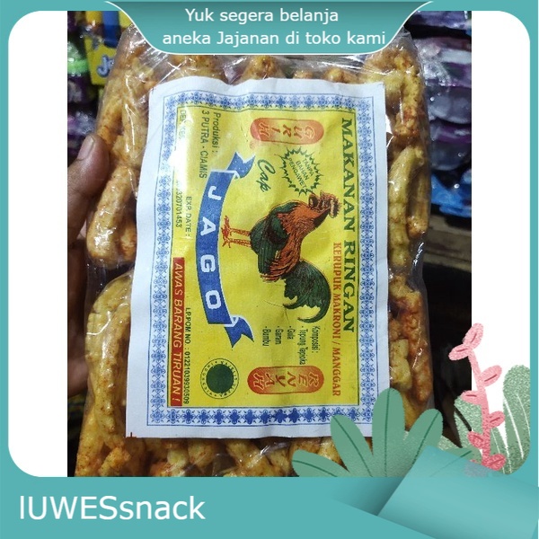 Jual krupuk manggar cap jago isi 20pcs-makanan ringan-kerupuk-keripik ...