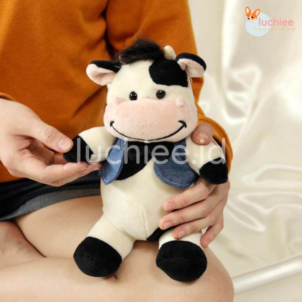 Jual BONEKA SAPI COW KECIL MINI 20CM / BONEKA BINATANG/ BONEKA ANAK ...