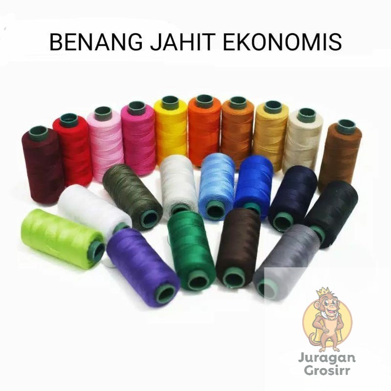 Jual JG - benang jahit jait murah tebal warna | Shopee Indonesia