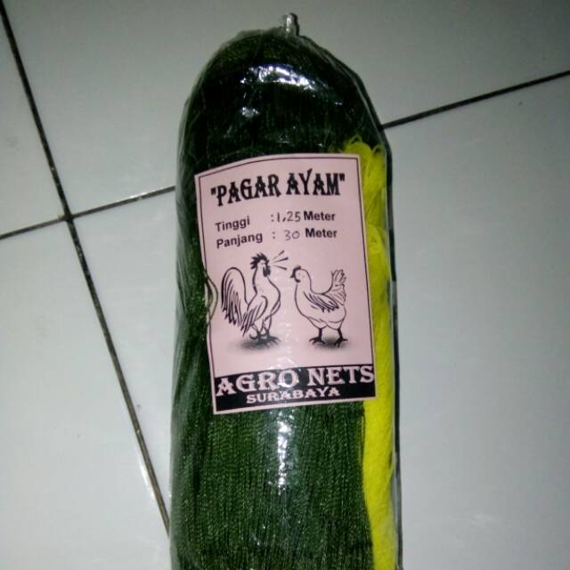 Jual Jaring ayam serbaguna 1,25m x 30m 4inch, jaring pagar ayam, jaring ...