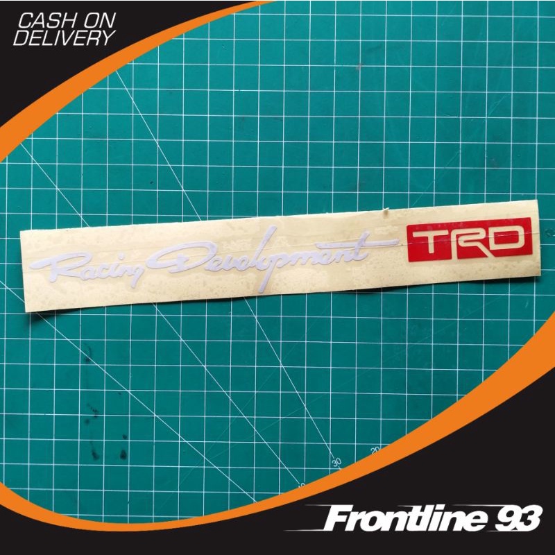 Jual Cetak Cutting Sticker Logo Trd Custom Stiker Cutting Racing Motor ...
