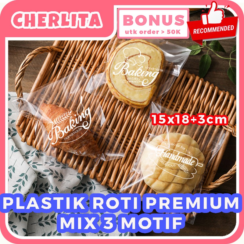 Jual READY Plastik Roti Bread Homemade Baking Premium Tebal Unik ...