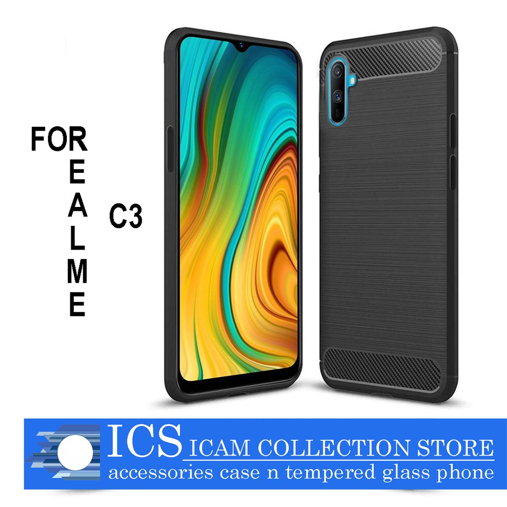 Jual Realme C3 Case Ipaky Carbon | Shopee Indonesia