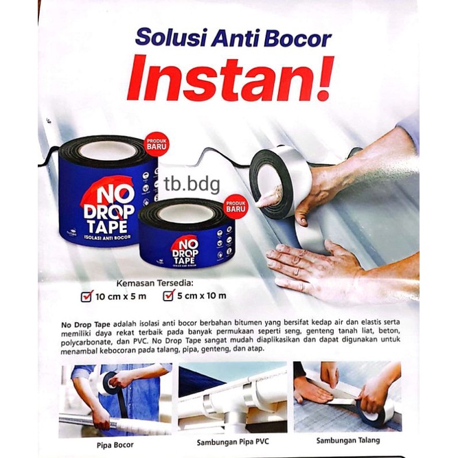 Jual Isolasi Anti Bocor - No Drop Tape 5 cm | Shopee Indonesia