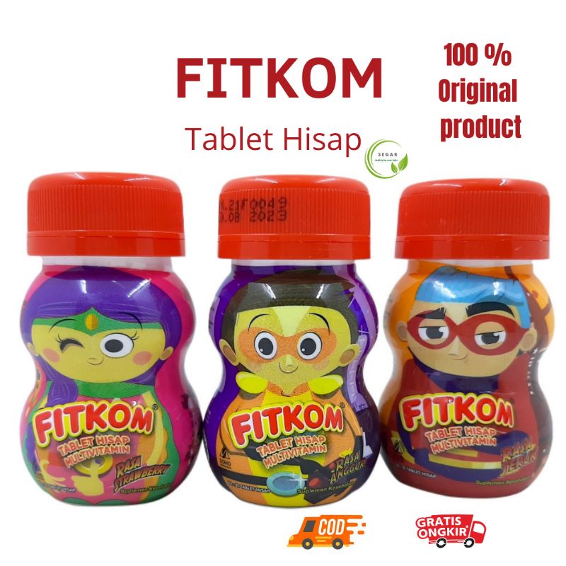 Jual Fitkom Tablet Hisap Multivitamin | Shopee Indonesia