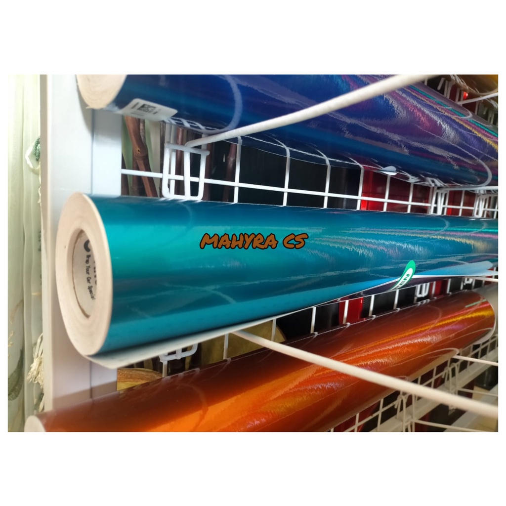 Jual SKOTLET MOTOR MOBIL STIKER WARNA BIRU LANGIT METALIK MENGKILAP ...