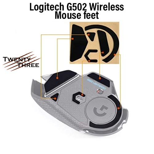 Jual Mouse Feet Glide Skates Logitech G502 Lightspeed Wireless Alas ...