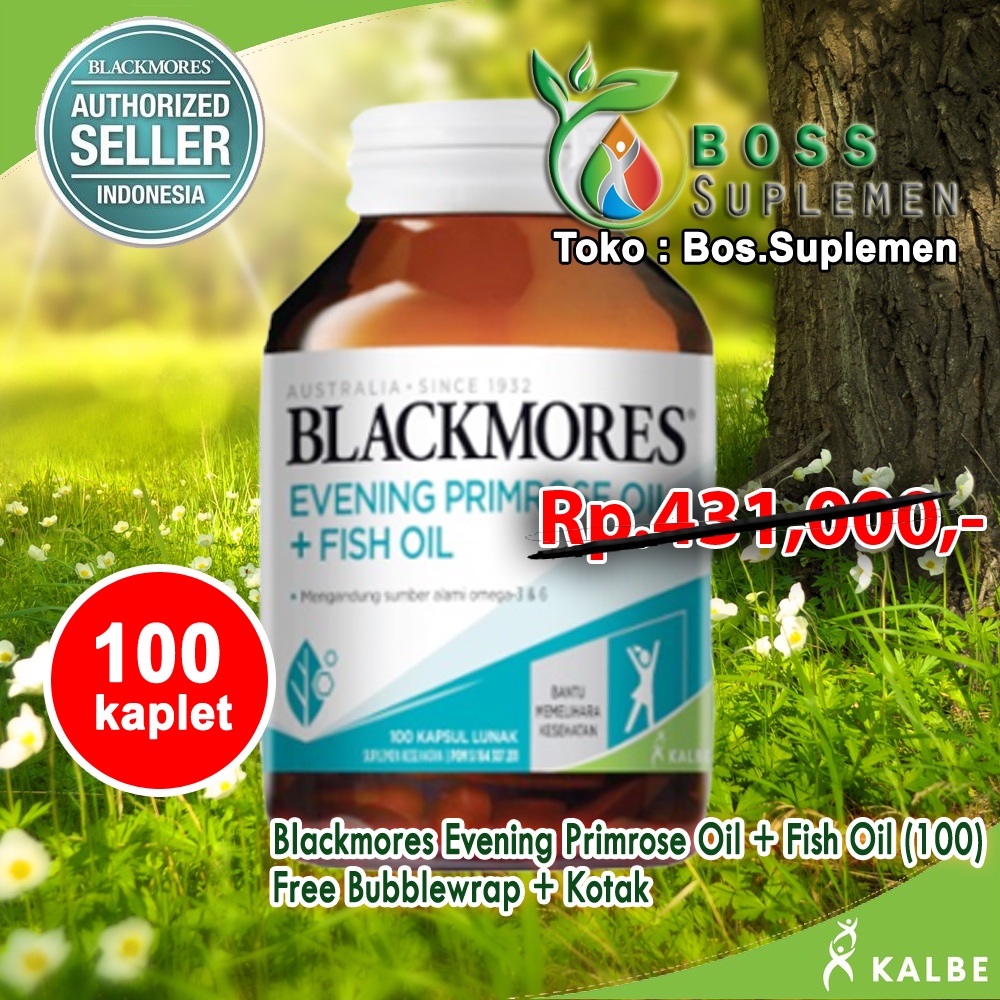 Jual Blackmores Evening Primrose Oil + Fish Oil isi 100 tablet Kalbe ...