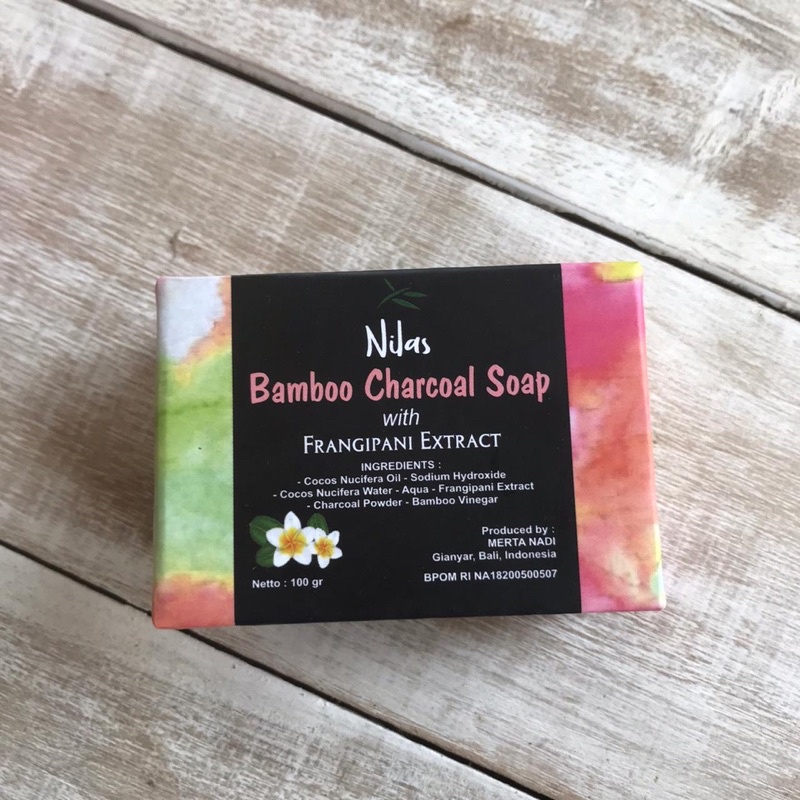 Jual Charcoal Cleansing Soap Bar with Frangipani Extract (Sabun Mandi ...