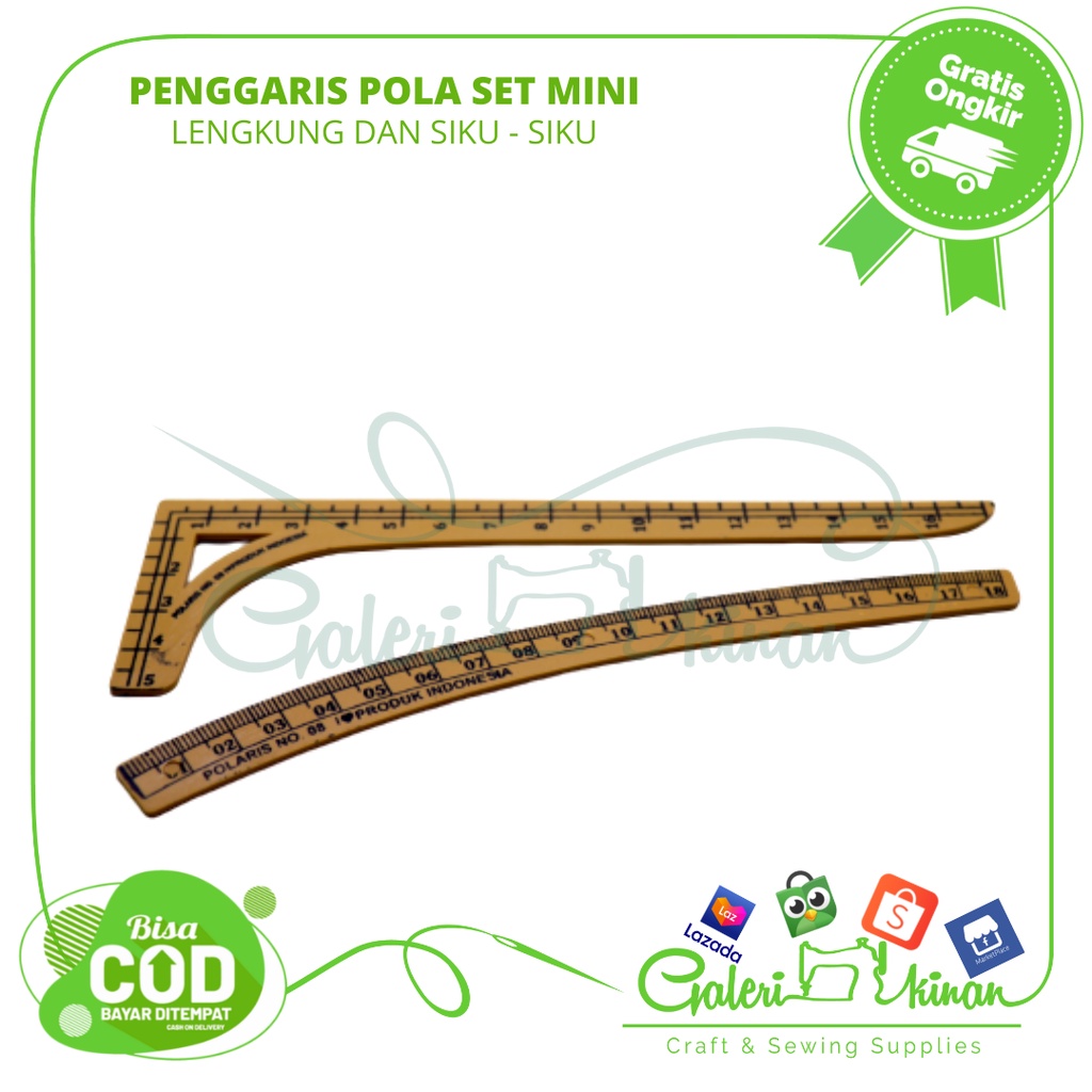 Jual Penggaris Pola Set Mini (Siku & Lengkung) | Shopee Indonesia