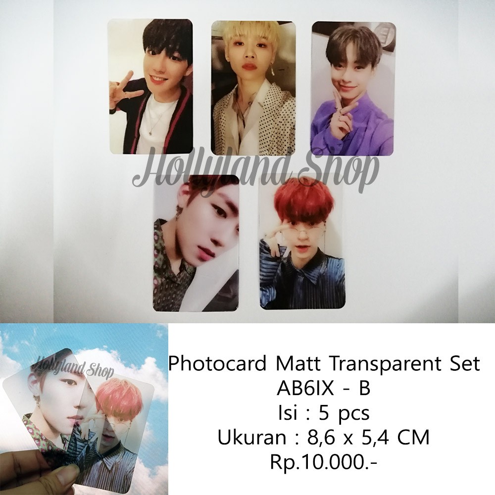 Jual Photocard Transparan KPOP - 1 (AB6IX, ATEEZ, Blackpink, BTS, CIX ...