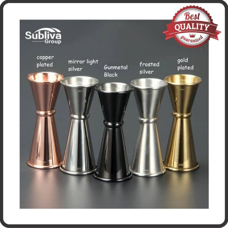 Jual STAINLESS COCKTAIL JIGGER / MEASURING CUP / GELAS UKUR - 30/60 ml | Shopee Indonesia