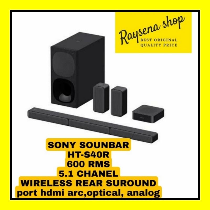 Jual SONY SOUNDBAR HT-S40R / HTS40R / HT S40R | Shopee Indonesia