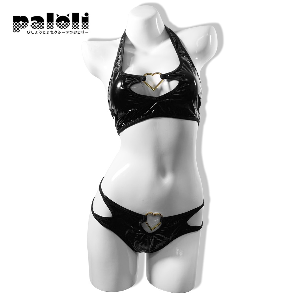 Jual Preorder Women Cosplay Costume Anime Succubus Bikini Swimsuit Leather Lingerie Halter Neck