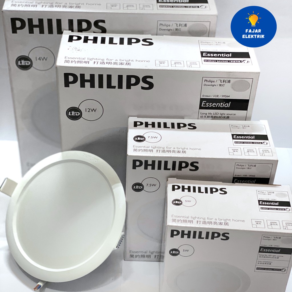 Jual LAMPU PHILIPS DOWNLIGHT ERIDANI 3,5 W 7W 10W 14W 22W PUTIH ...