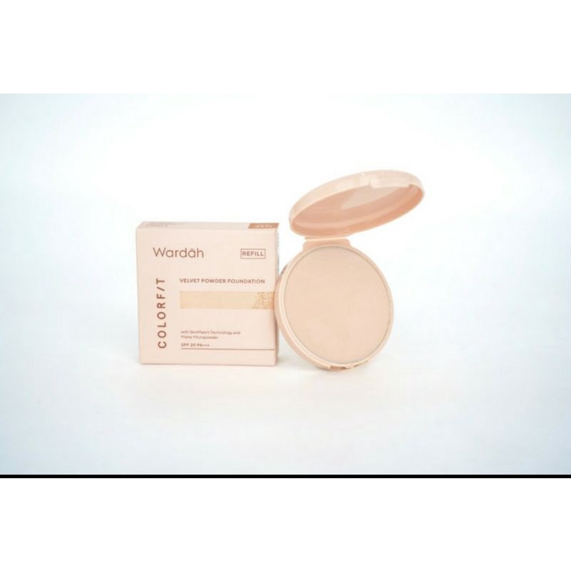 Jual WARDAH COLORFIT VELVET POWDER FOUNDATION REFILL 11G | Shopee Indonesia
