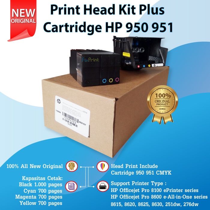 Jual Print Head Printer HP Officejet Pro 8100 8600 8610 8620 CR326A ...