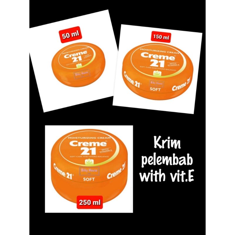 Jual Krim Pelembab Creme 21 Moisturizing Cream with vit.E Soft ORIGINAL ...