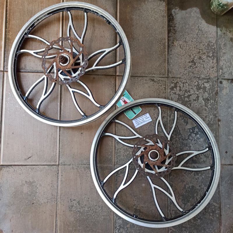 Jual velg palang alloy 16 sepeda pancal gowes lipat seli minion mini ...