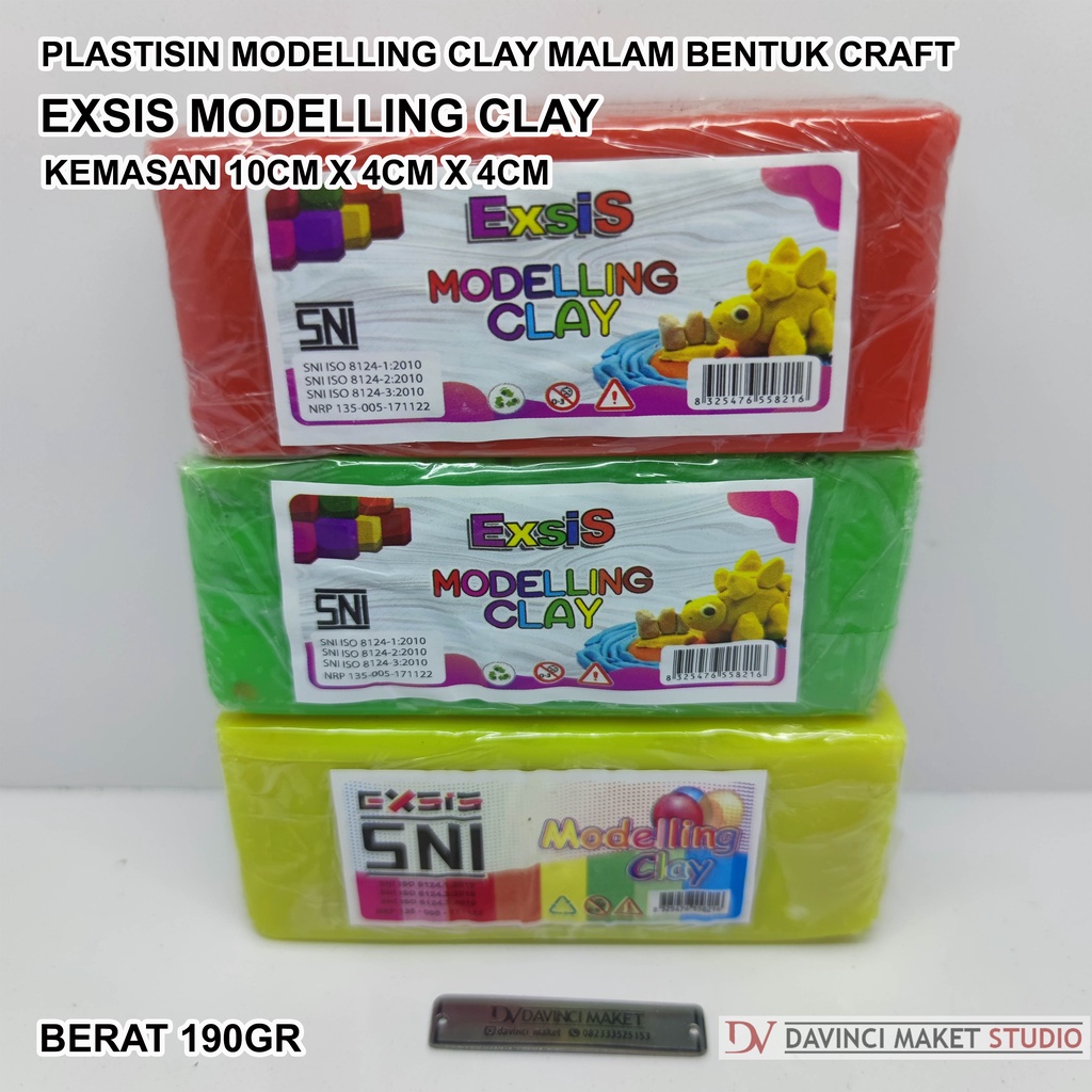 Jual Lilin Malam Plastisin Model Satu Warna - Exsis Modelling Clay ...