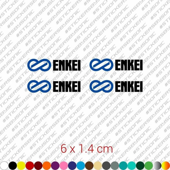 Jual stiker enkei racing velk mobil 4pcs | Shopee Indonesia