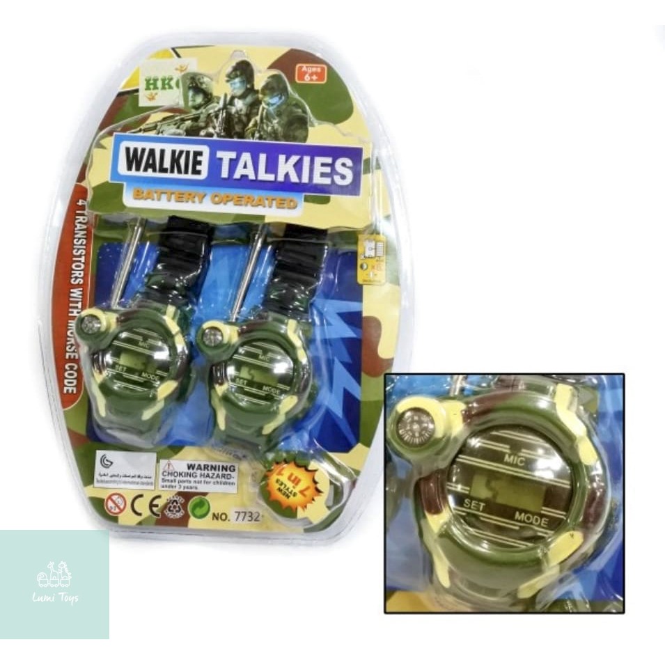 Jual Mainan Anak Jam Tangan Walkie Talkie Army Tentara 7732 | Shopee ...