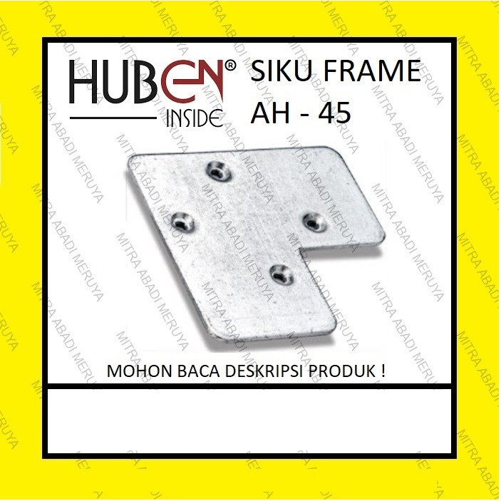 Jual Siku 45 Frame Aluminium HUBEN AH 45 Derajat Adu Manis Sudut ...