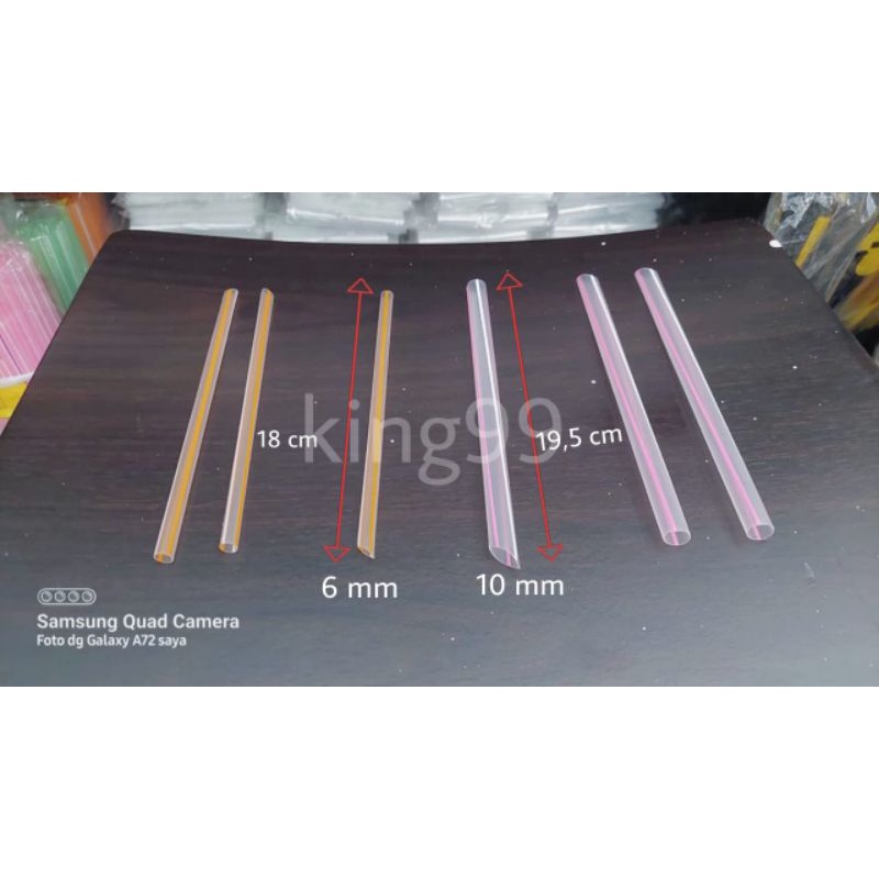 Jual Sedotan Bubble Tea Boba 10mm Isi 255 gr / Sedotan minuman Ice ...
