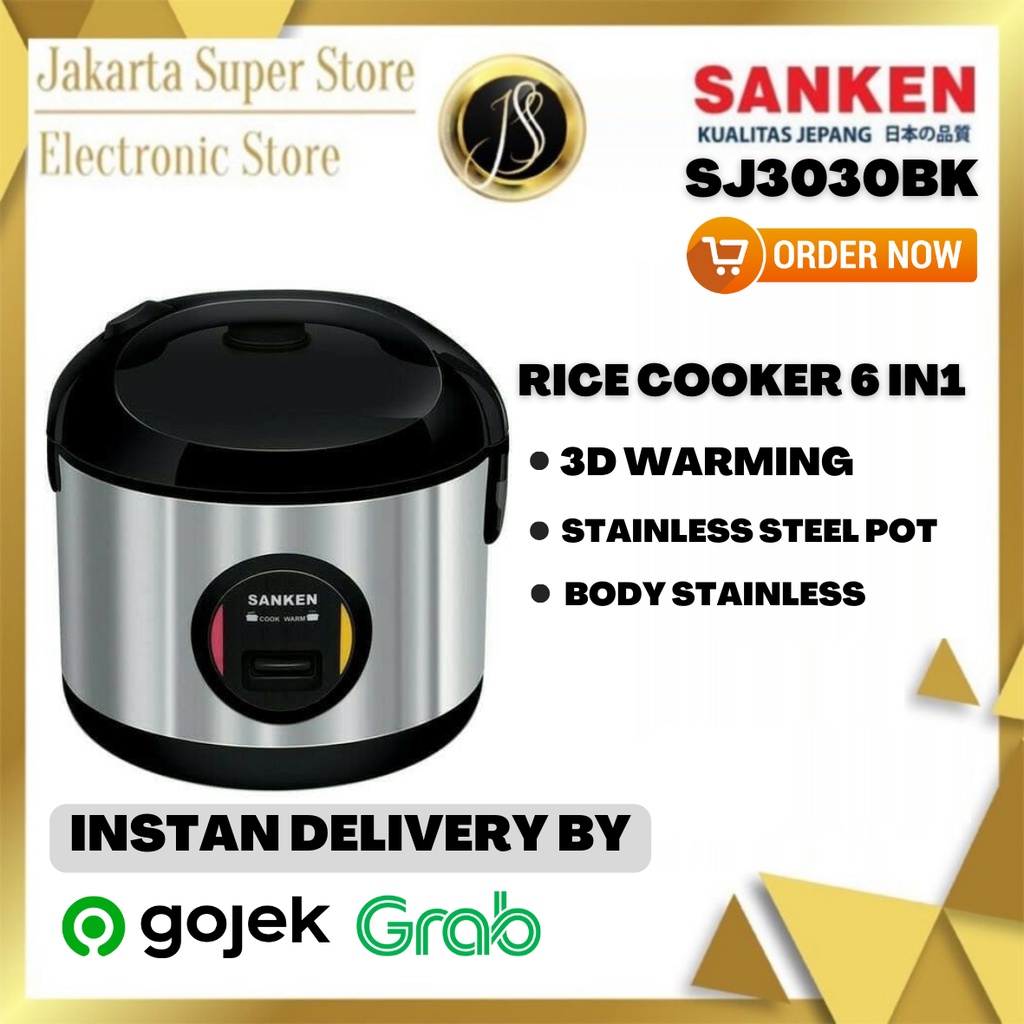 Jual RICE COOKER SANKEN SJ3030BK / MAGIC COM 2 LITER | Shopee Indonesia