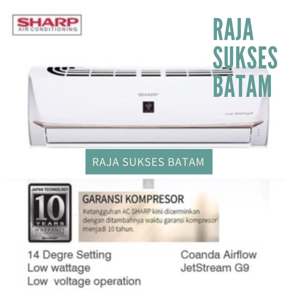 Jual SHARP AH-AP7UHL AC Split Plasmacluster Low Watt 3/4PK Thailand BATAM | Shopee Indonesia