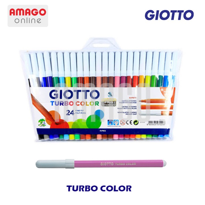 Jual GIOTTO Turbo Color - Plastic Wallet Spidol Warna Pen Lukis - 24 ...