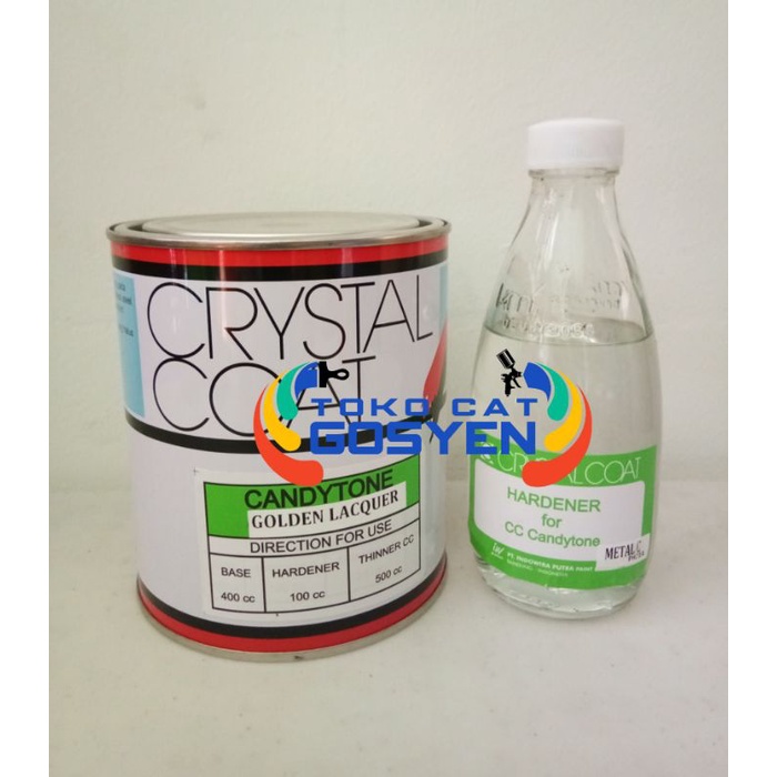 Jual Crystal Coat Golden Laquer Cat stainless dan Cat Kaca kemasan 1 ...