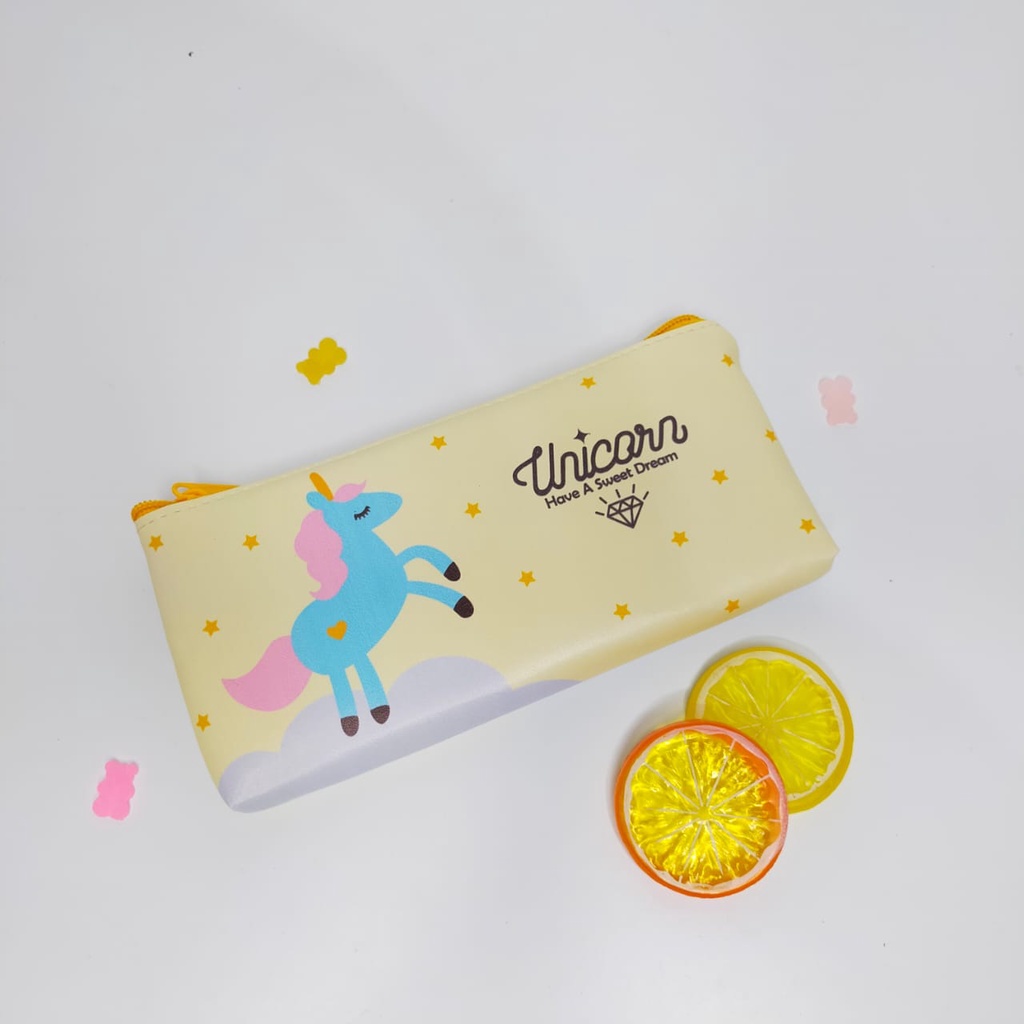 Jual TGS - KOTAK PENSIL MOTIF UNICORN LUCU UNIK / TEMPAT PENSIL / KOTAK ...