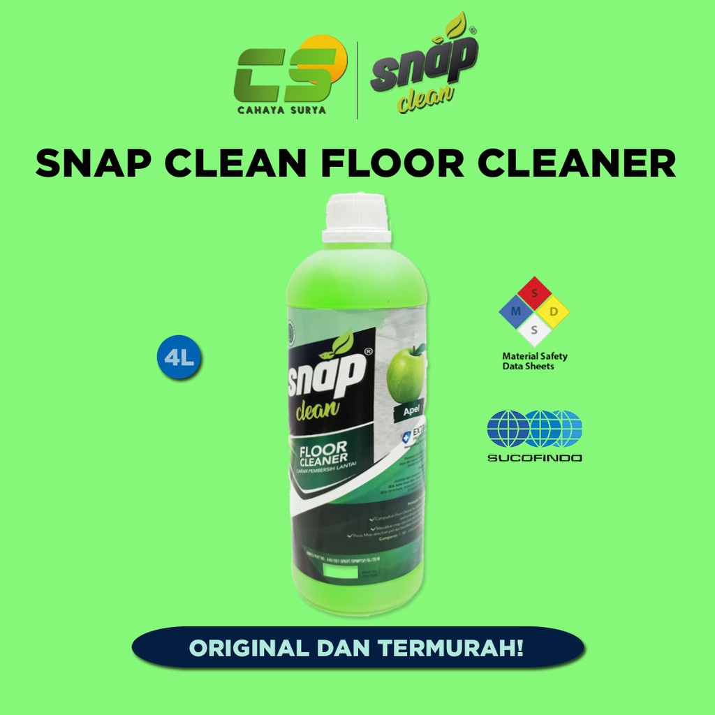 Jual SNAP CLEAN - FLOOR CLEANER (SABUN PEMBERSIH LANTAI) 1 LITER/BOTOL ...