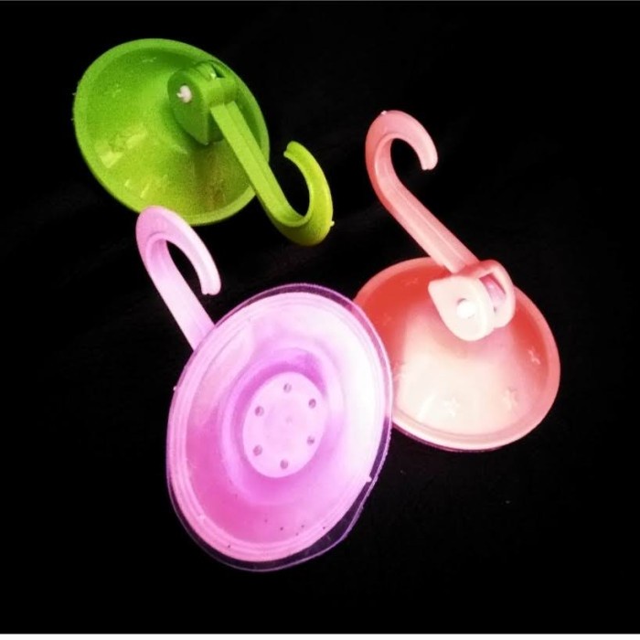 Jual Set Gantungan Kait Tempel Dinding Dengan Suction Cup (Isi 3) | Shopee Indonesia
