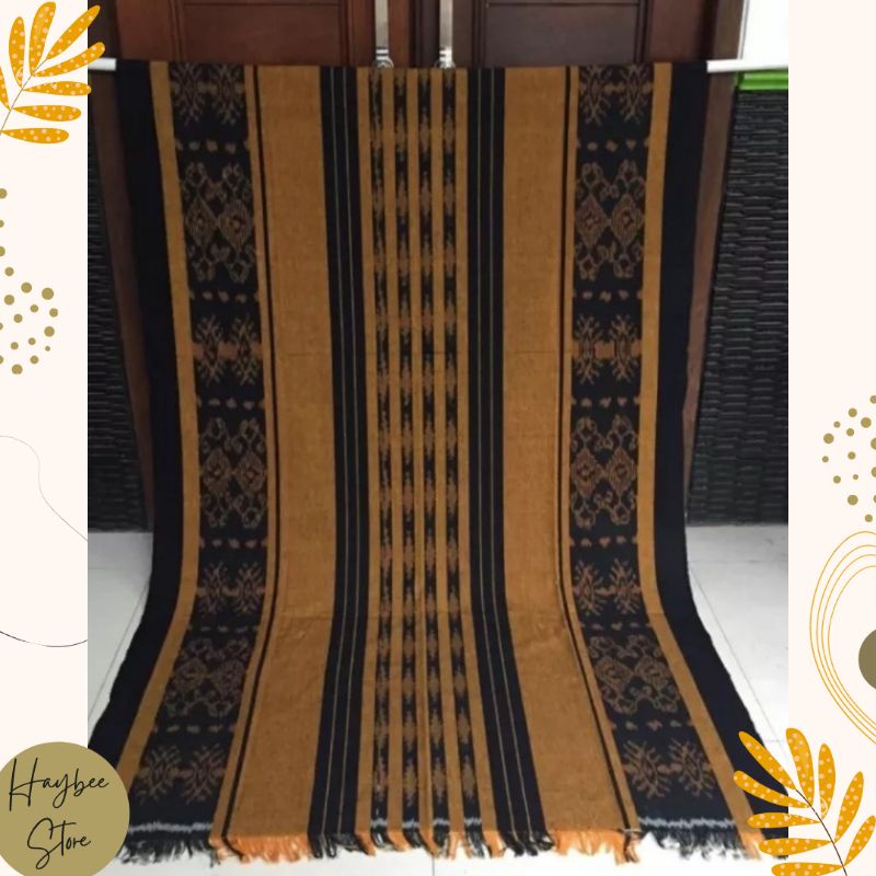 Jual Tenun Ikat Blangket Kain Tenun Blanket Terbaru Warna Hitam mix ...