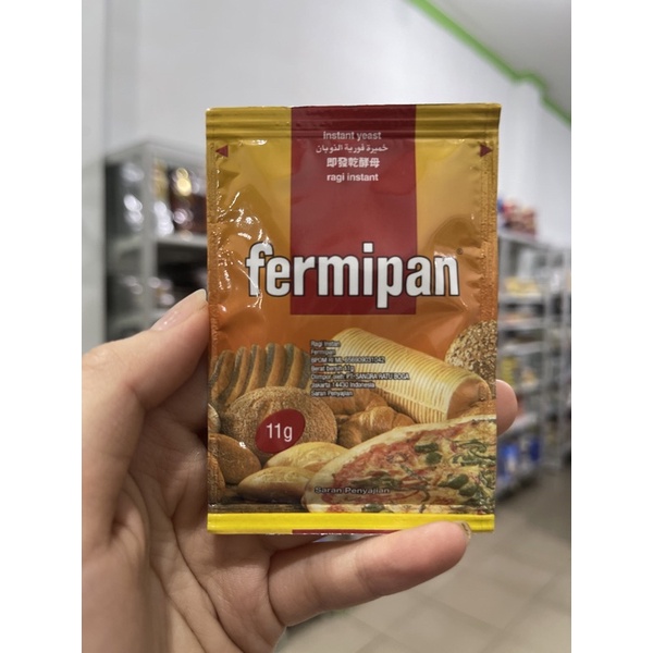 Jual RAGI FERMIPAN sachet 11gr / saset / ragi instant / instant yeast ...