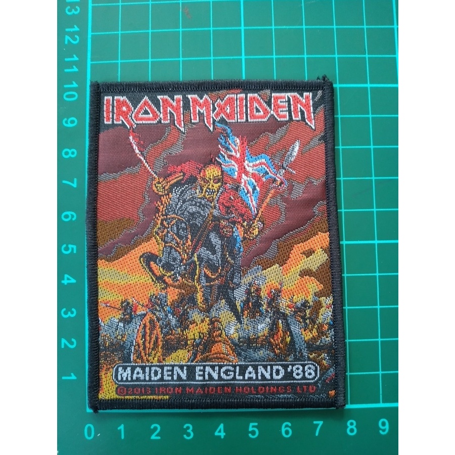 Jual IRON MAIDEN - MAIDEN ENGLAND woven patch with packing retail ...