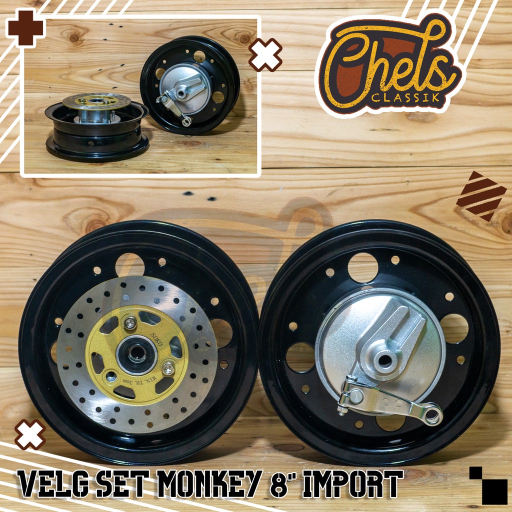 Jual velg set honda monkey 8 inch | Shopee Indonesia
