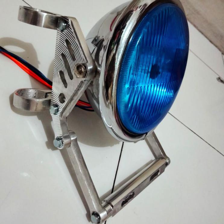 Jual New Product?? lampu depan pesek set pangkon cnc + plat nomer ...