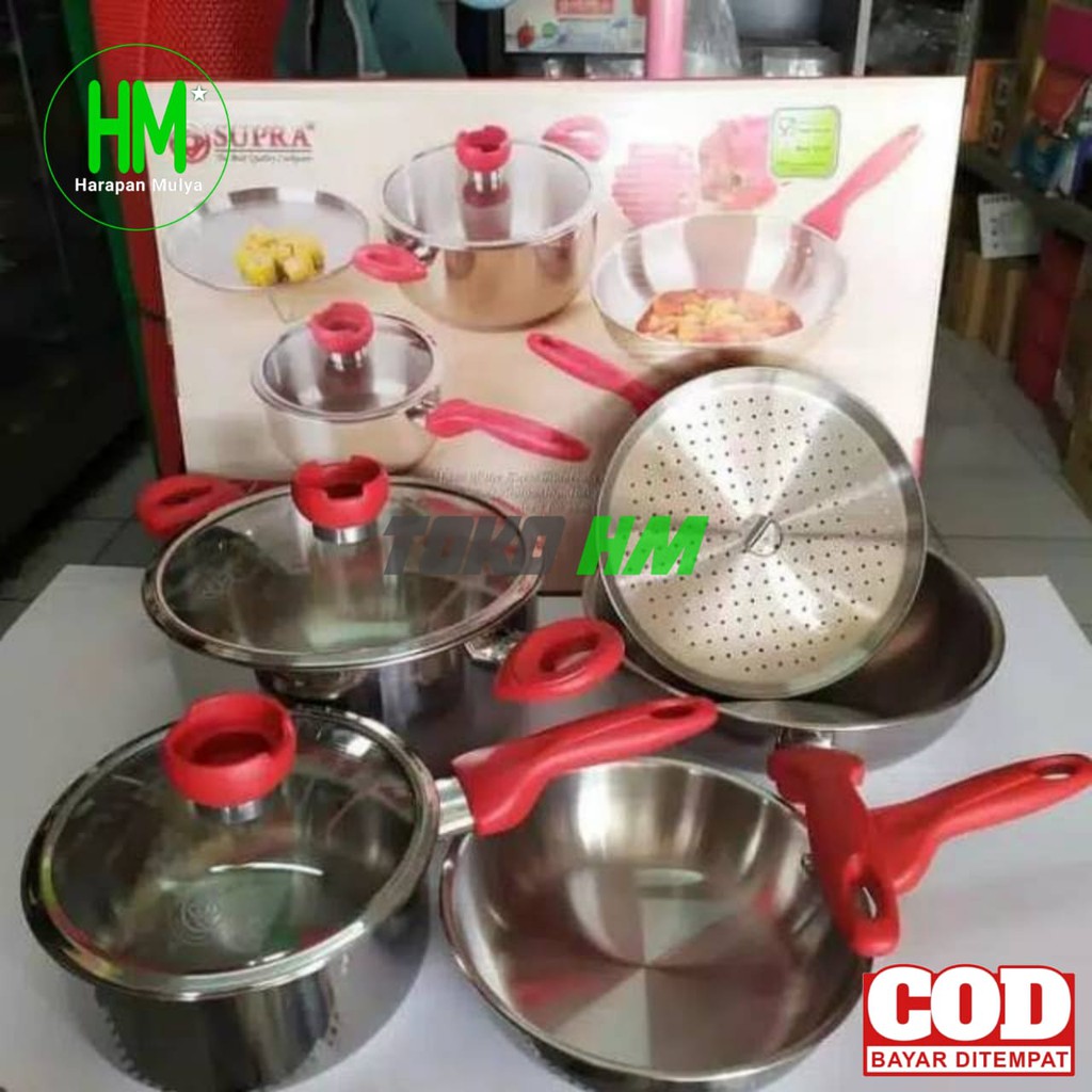 Jual Panci set supra impact series 7pc COOKWARE | Shopee Indonesia
