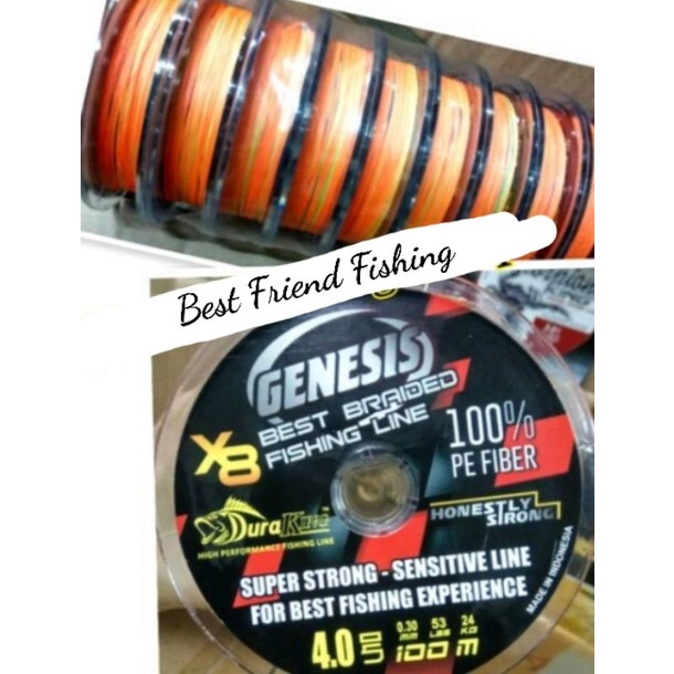 Jual PROMO !! Tali PE Genesis X8 per rol Multi colour | Shopee Indonesia