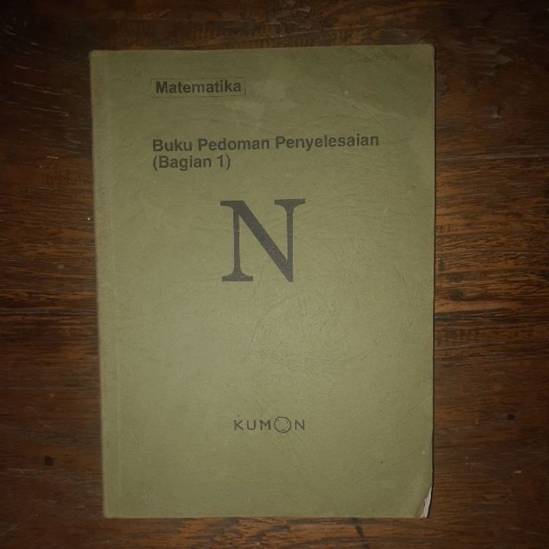 Jual Buku Matematika Pedoman Penyelesaian Kumon Level N bagian 1 ...